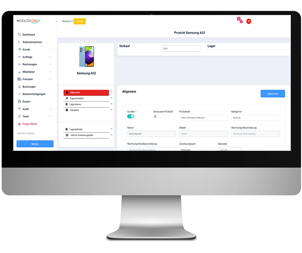Jetzt Warenwirtschaftssystem WaWi - Kodlogy 360° Software